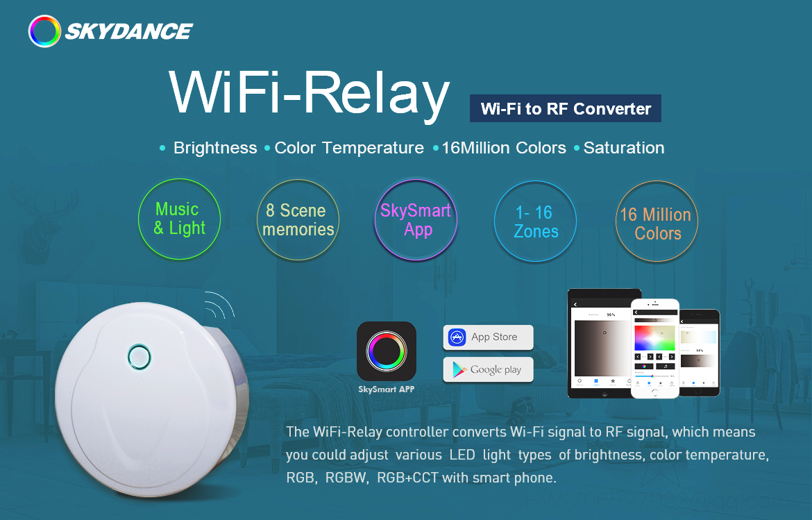 WiFi to RF Converter WiFi-Relay
