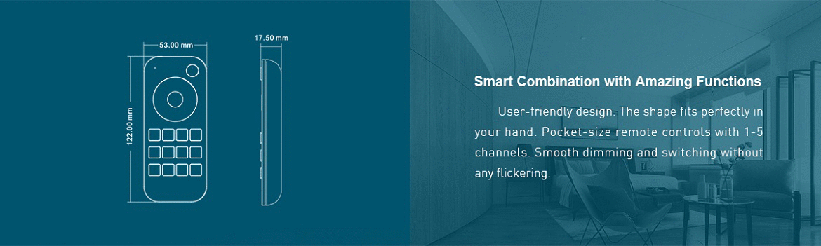 RF 2.4G LED Dimming Remote RT1